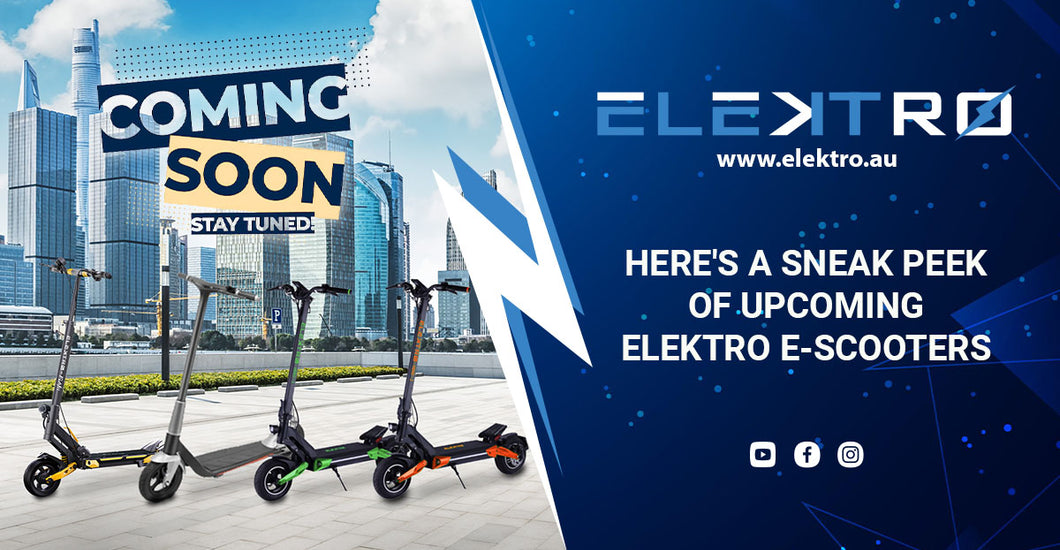 Here's a Sneak Peek of Upcoming EleKtro E-scooters – Elektro